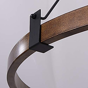 Wellmet Farmhouse Chandelier Diam 38'', Large Wagon Wheel Chandelier Wild West for Dining Room, Rustic Metal Finish with 8 Lights Sputnik Chandelier (Rust Color, Large)