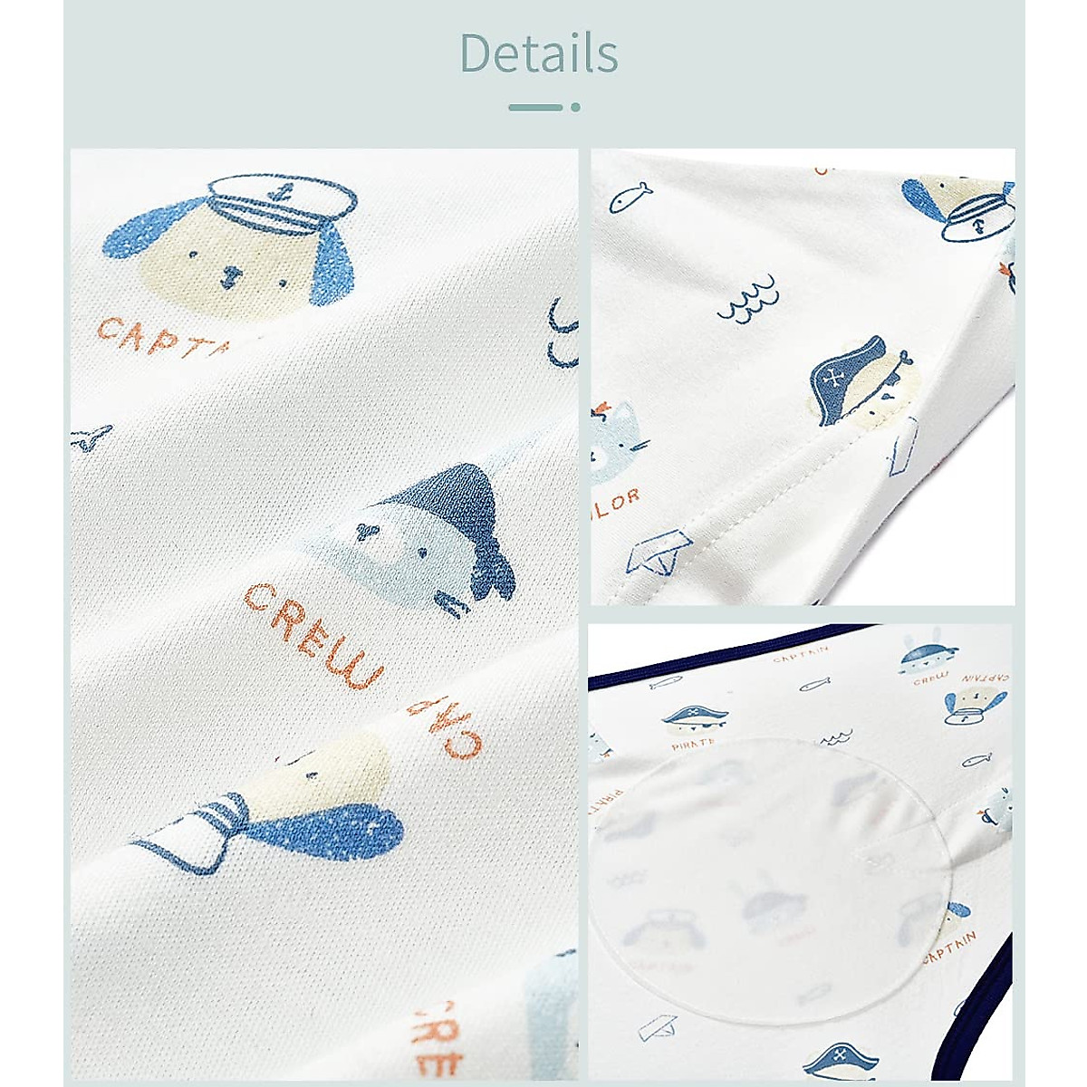 Nearkoi Swaddle Blanket Set for Baby,100% Cotton Swaddling Sack with Caps, Adjustable Sleep Sack,Sleep Bag for Newborn Baby (Green, M)