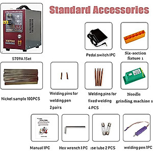 ALSUP 737DH Cordless Spot Welder Pulse Spot Welder Portable Battery Welder for 18650 14500 Lithium Battery Pack, Induction Delay Battery Spot Welder