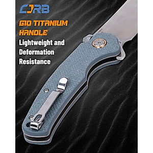 CJRB Crag Blue Bundled with Crag Black Great EDC Knife Companion