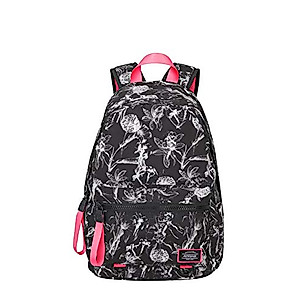 American Tourister Women's Daypacks, Multicoloured (Flowers Black), Standard Size