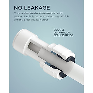 FORIOUS Water Filter Faucet, Drinking Water Faucet Fits Most Reverse Osmosis and Water Filtration System for Kitchen Bar Sink, Lead-Free Stainless Steel Reverse Osmosis Faucet, Non-Air Gap RO Faucet