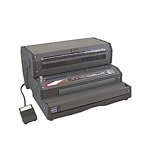 Akiles ACM-EX41+ Model CoilMac-EX41+ All-In-One Electric Coil Punch, Electric Inserter, and Manual Crimper; Special 4 x 5mm Oval Holes; Letter 4:1 (0.248") Pitch; All 54 Disengageable Pins