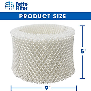 Fette Filter -Premium Humidifier Filters Compatible with Honeywell Humidifier Filter HAC-504, HAC-504AW & Honeywell Filter A & Cool Mist Humidifiers (QTY 4)