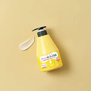 KWAILNARA Banana Milk Body Wash – Korean Body Wash with Banana Extract for Soft, Hydrated Skin 560 g / 19.75 oz.