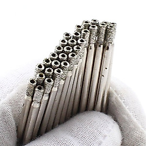 JINGLING 2.5mm 3/32" inch Diamond Small Drill Bit Hole Saw Masonry Tools for Glass Tile Stone Pack of 20Pcs