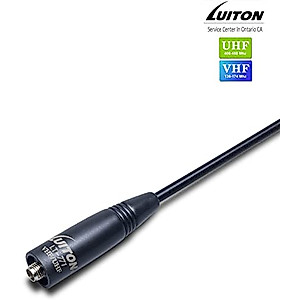 Walkie Talkie Antenna for Baofeng Antenna Upgrade 15.6-Inch Whip Dual Band UV VHF/UHF 144/430Mhz Antennas SMA-F for UV-5R UV-82 BF-F8HP (2 Pack)