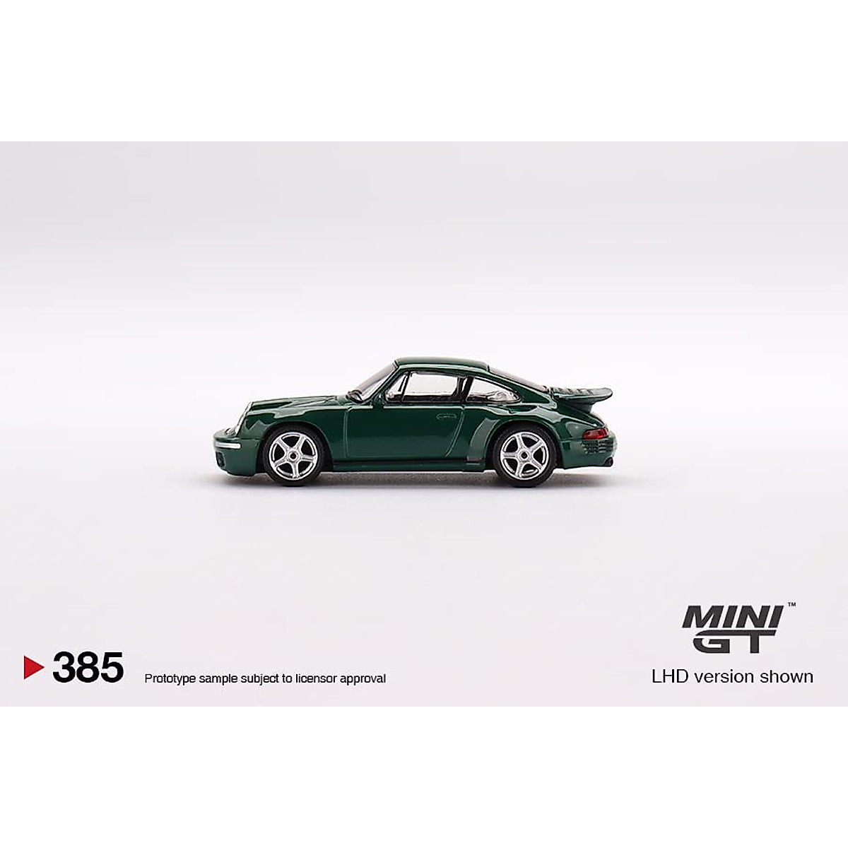 True Scale Miniatures Model Car Compatible with Porsche 911 RUF CTR Anniversary Irish Green 1/64 Diecast Model Car MGT00385