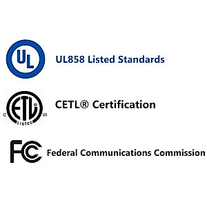 True Induction TI-1B 12-inch Single Element Black Induction Glass-Ceramic Cooktop 1750W 858UL Certified