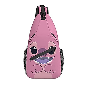 Wave Pink Sling Bag Crossbody Sling Backpack Travel Hiking Chest Bag Daypack For Purses Shoulder Bag Women Men