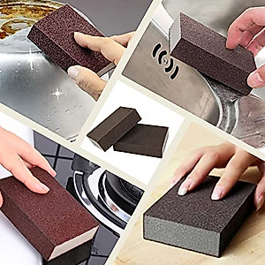 Sanding Sponge, 60-220 Grit Assortment Sanding Block, Wet and Dry Dual-use Sander Sponges for Drywall Metal, Sandpaper Sponge for Wood, Washable and Reusable