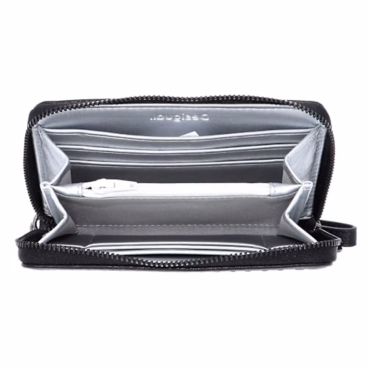 Desigual Mone_azabache Mini Zip, Negro