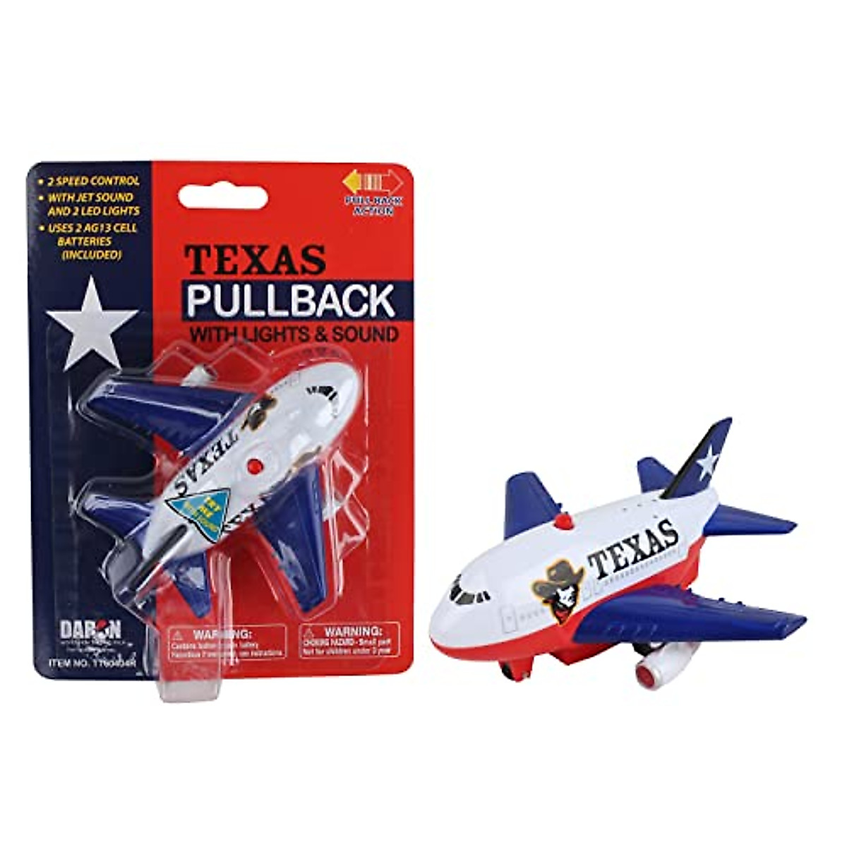Daron Texas Pullback Toy with Light and Sound