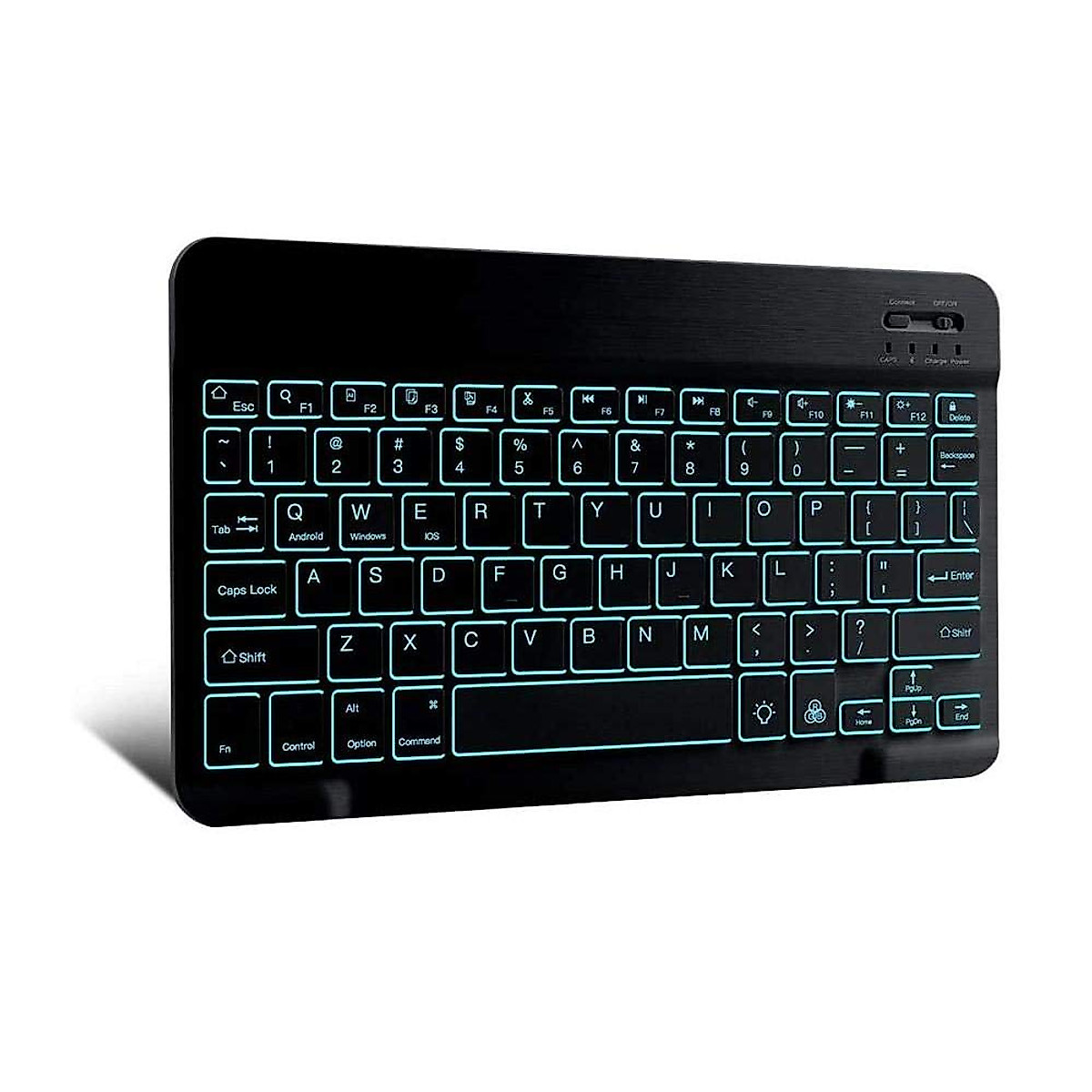 BoxWave Keyboard Compatible with Acer ConceptD 7 Ezel CC715-71-7163 (15.6 in) - SlimKeys Bluetooth Keyboard - with Backlight, Portable Keyboard w/Convenient Back Light - Jet Black