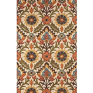 Momeni Rugs Tangier Collection 100% Wool Hand Tufted Tip Sheared Transitional Area Rug, 5'0" x 8'0", GOLD