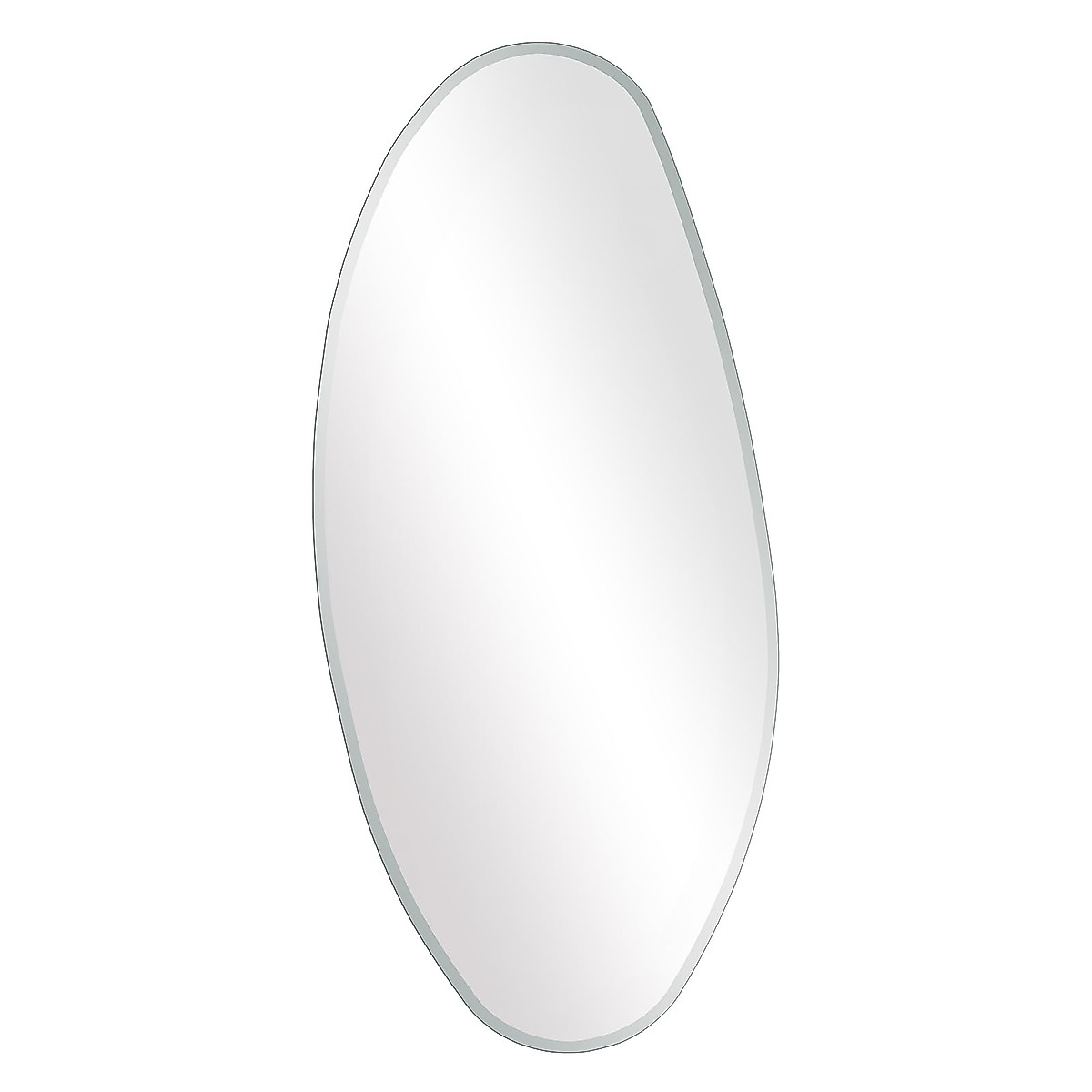 BST FURNH Irregular Wall Mirror, 20'x20 Wavy Asymmetrical Frameless Design for Bathroom, Bedroom, Living Room & Entryway – Modern Decorative Wall Mirror