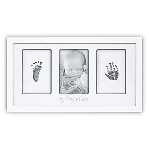 Felt Like Sharing Baby Hand and Footprint Kit, White Frame, Baby Footprint Kit