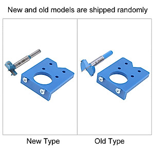 35mm Concealed Hinge Jig Kit, Woodworking Tool Drill Bits Hinge Drilling Hole Router Jig for Cabinet Cupboard Door Installation