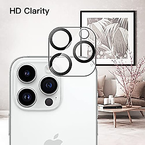 JETech Camera Lens Protector for iPhone 14 Pro 6.1-Inch and iPhone 14 Pro Max 6.7-Inch, 9H Tempered Glass, Anti-Scratch, Case Friendly, Does Not Affect Night Shots, HD Clear, 3-Pack