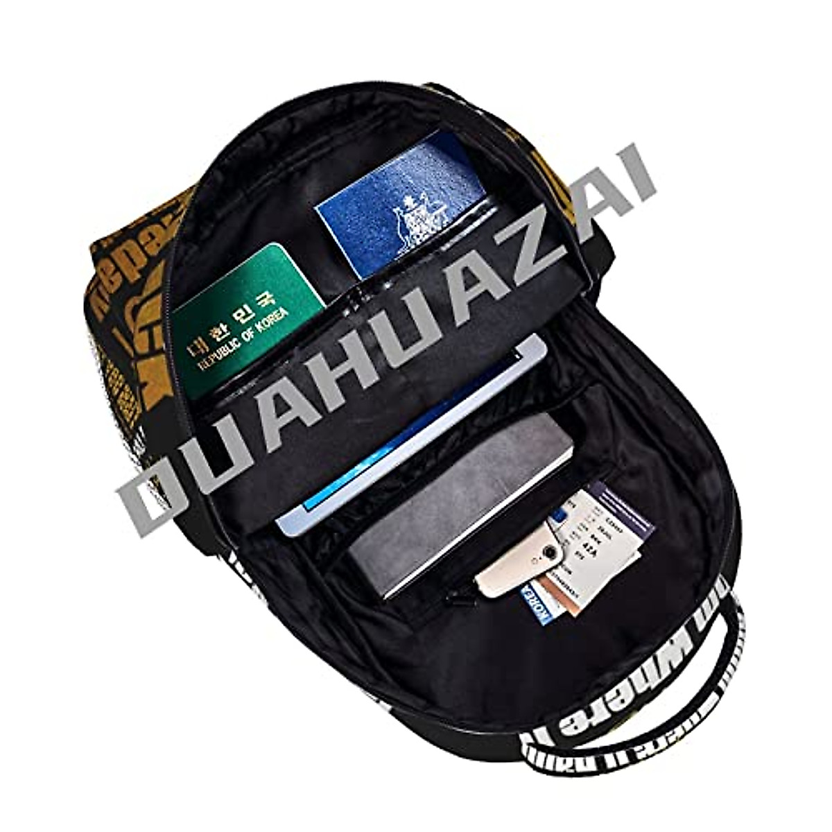 DUAHUAZAI Kid'S Backpack Hamilton-Drama School Bag For Teens Boys Women Laptop Daypack Hiking Waterproof Book Bags