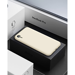 DTTO Compatible with iPhone XR Case, Ultra Slim Soft Premium Liquid Silicone [Military Grade Drop Protection] Full-Body Protective Bumper Case for iPhone XR 6.1 inch (Milk White)