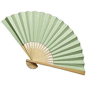 RAZZUM Decorative Folding Fans Pattern Chinese Style Hand Held Fan Bamboo Paper Folding Fan Handheld Wedding Hand Fan Cool Bamboo Flower Personalized fan (Color : Navy)