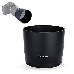 JJC ET-74B Bayonet Dedicated Lens Hood Shade for Canon RF 100-400mm f/5.6-8 is USM and Canon EF 70-300mm f/4-5.6 is II USM Lens, Replaces Canon ET-74B OEM Lens Hood