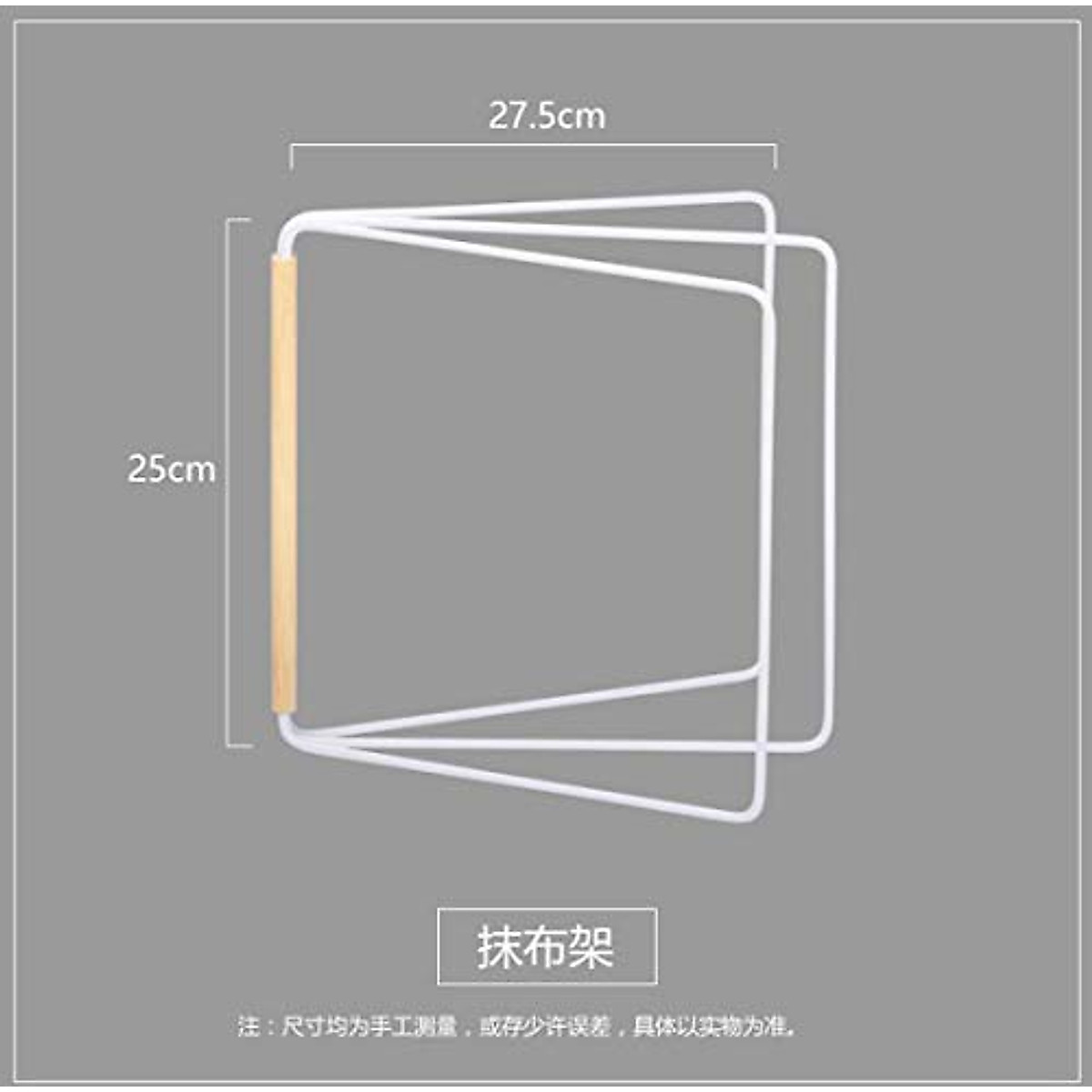 Yizhichu1990 Kitchen Bathroom Punch-Free Folding rag Stand Towel Rack Holder,Top Vertical Rail Dishcloth Storage Rack