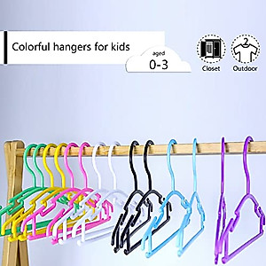 GoodtoU Baby Hangers Plastic Kids Hangers Clothing Toddler Hangers 100 Pack Hangers for Baby Children Toddler Hangers White
