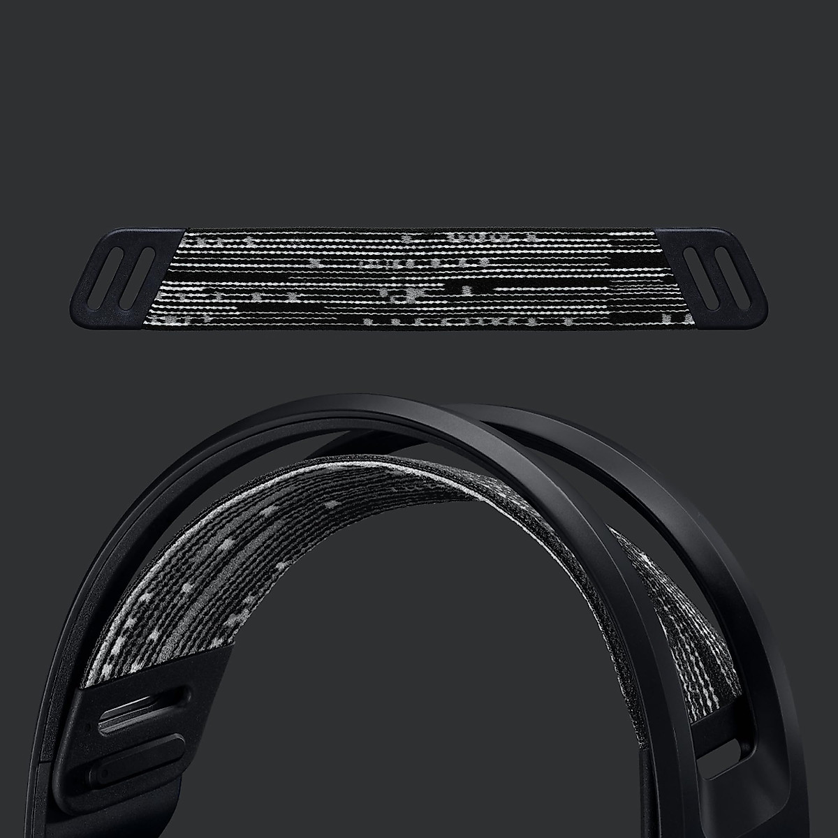 Logitech G733 Lightspeed Wireless Gaming Headset with Suspension Headband, LIGHTSYNC RGB, Blue VO!CE mic Technology and PRO-G Audio Drivers, Lightweight, 29 Hour Battery Life, 20m Range - Black