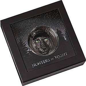 2020 DE Hunters by Night PowerCoin Black Panther 5 Oz Silver Coin 20$ Palau 2020 Proof