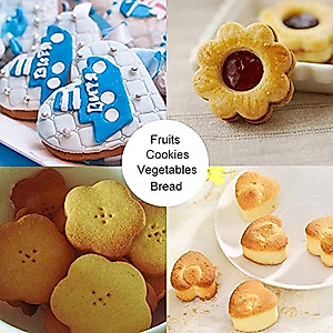 HUAFA Vegetable Cutter Shapes Set,Fruit and Cookie Stamps Mold,Cookie Cutter Decorative Food,Baking and Food Supplement Tools Accessories Crafts for Kitchen,Orange,8 Pcs