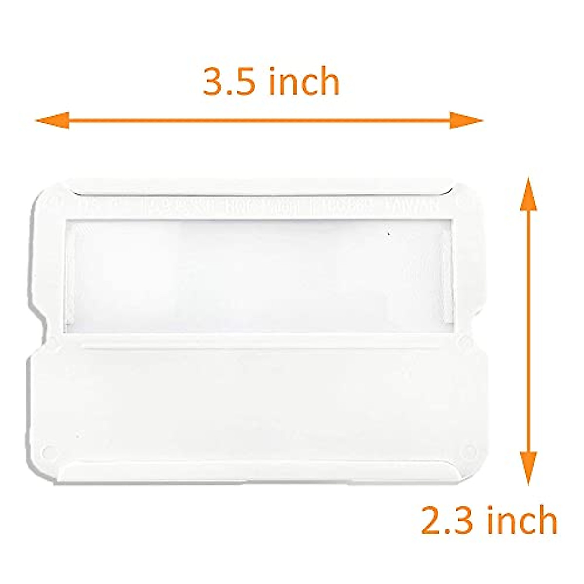 MAGDEPO 3X Magnifier Bookmark Ruler for Reading, Credit Card Size Magnifier, Credit Card Holder Card Protector with Magnifying Fresnel Lens