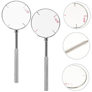 Heallily 2Pcs Round Optical Cross Cylinder Lens Optical Instruments diopters (0.25/0.5)