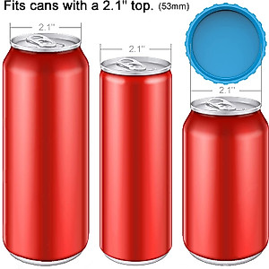 Silicone Soda Can Lids – Can Covers – Can Caps – Can Topper – Can Saver – Can Stopper – Fits standard soda cans (6 Pack, Assorted)