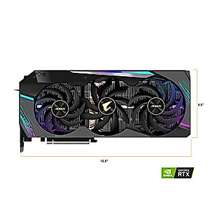 GIGABYTE AORUS GeForce RTX 3090 Xtreme 24G Graphics Card, Max Covered Cooling, 24GB 384-bit GDDR6X, GV-N3090AORUS X-24GD Video Card