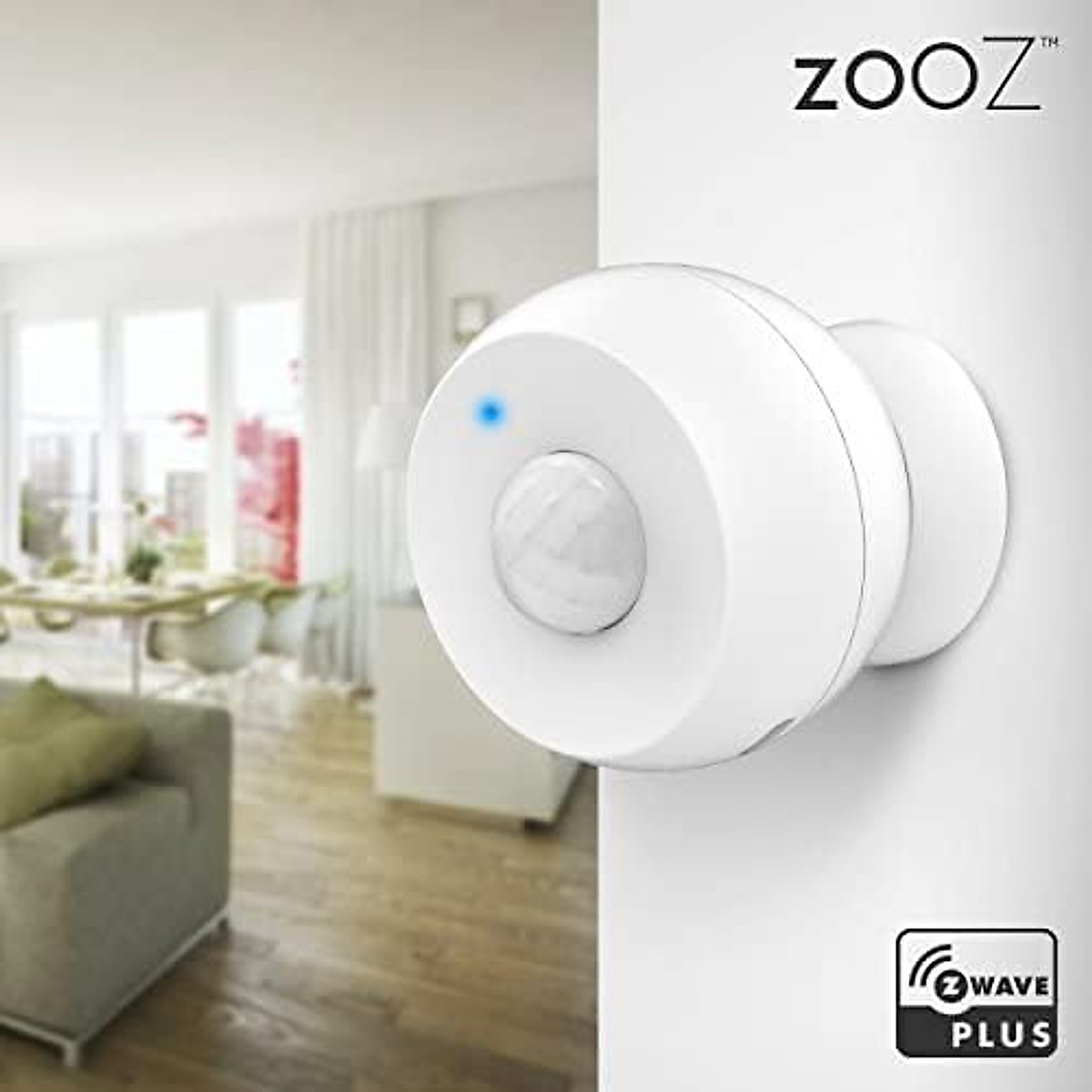 Zooz Z-Wave Plus S2 Motion Sensor ZSE18 with Magnetic Mount, Works with Vera and SmartThings