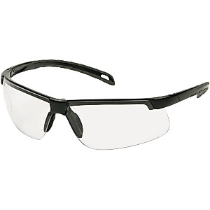 Pyramex SB8610DTM Ever-Lite S/Glasses Clr H2MAX A/Fog Lens w/Blk Frame (12 Pair)12