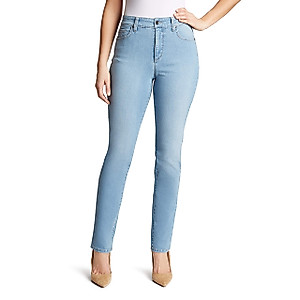 Gloria Vanderbilt Women's Amanda Classic High Rise Tapered Jean Standard, Callisto, 10 Long