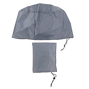 Natudeco Outdoor Barbecue Grill Cover Garden Griddle Dust Cover Waterproof Windproof UV Protection BBQ Accessories Compatible Most Small Grill