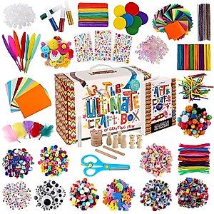 3000+ Pcs Arts and Crafts Supplies for Kids - Ultimate Craft Kit with 99 Activities Book for Boys & Girls Ages 4-6, 6-8, 8-12