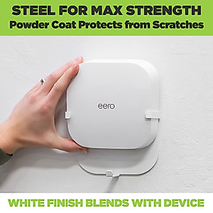 HIDEit Mounts EPro 6E Wall Mount for Eero Pro 6E Mesh Wi-Fi Router - American Company - Steel Wall Mount Compatible with Eero Pro 6E - Not Compatible with Eero Pro or Eero Pro 6
