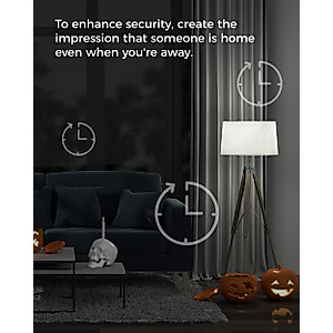 NEOROSS Timer Light Bulb, A19 Equivalent 100W LED Bulb, Built-in Automatic Timer, 11W 5000K Daylight White, 1200LM, E26 Base, Non-Dimmable, Auto On/Off for Outdoor & Indoor Security, 4 Pack