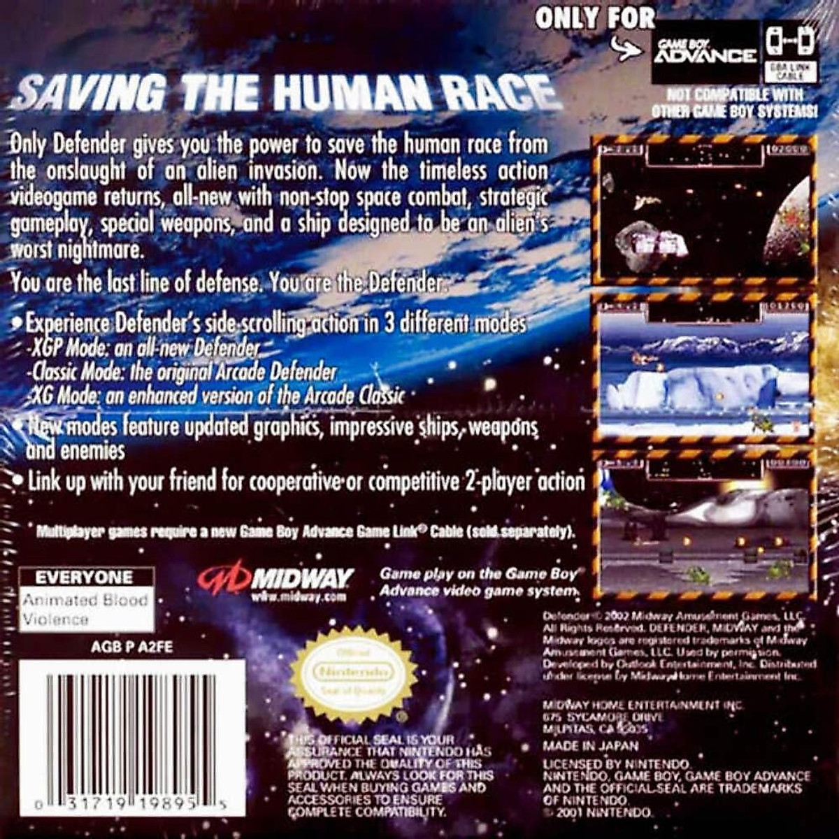 Defender - Game Boy Advance