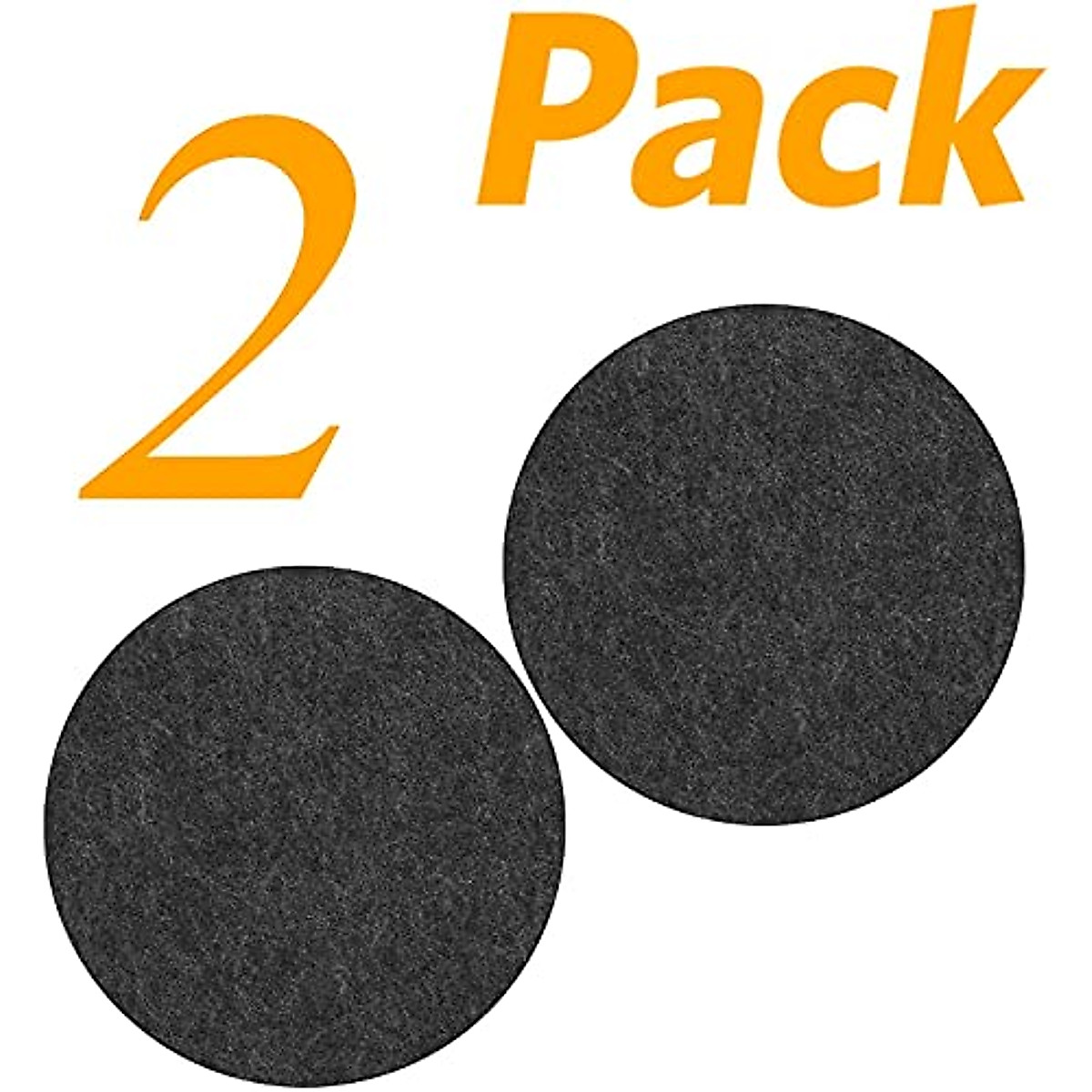 Urbanstrive 4 PCS Coasters, Eco-Friendly 100% Biodegradable Coasters Absorbent Felt Coasters for Drinks Bar Home, 4 Inch (Black Round)