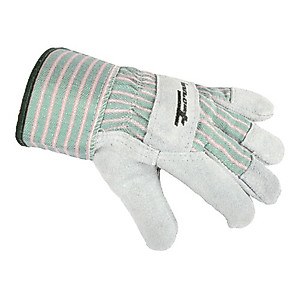 Forney 53204 Cowhide Leather Palm Men's Work Gloves, X-Large, Gray