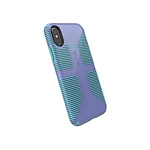 Speck Products CandyShell Grip iPhone XR Case, Wysteria Purple/Mykonos Blue