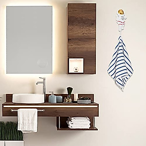 2pcs Umbrella Holder Wall Hooks Decorative Wall Mounted Coat Hooks Key Rack Astronaut Wall Sculptures Home Decor Key Hook Decorative Hooks Kids Bathroom Accessories Decorative Wall Hooks