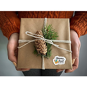 Happy Mail Has Arrived Cute Small Shop Happy Mail Stickers, Online Retailers Small Business Small Shop Thank You Stickers Gift Bags Packages Envelopes Labels, 500 Labels Per Roll