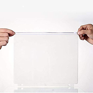 YoeeJob 3 Holes Clear PVC Zipper Binder Pocket Insert Pages Letter Size, 8 1/2"x 11 Loose Leaf Binder Filing Storage Bags 15 Per Pack